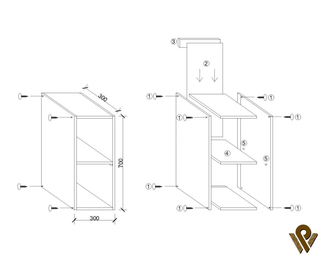 Wall Unit (Hanging)700mm(H) | DE WOODPANEL RESOURCES