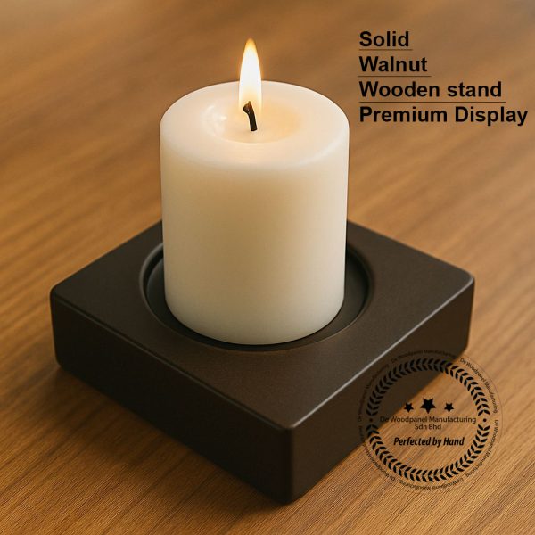 Wooden Display Stand walnut premium solid | DE WOODPANEL RESOURCES